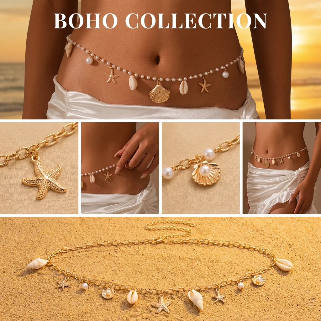 Mermaid Summer Body Chain – NALU BAY SWIMWEAR